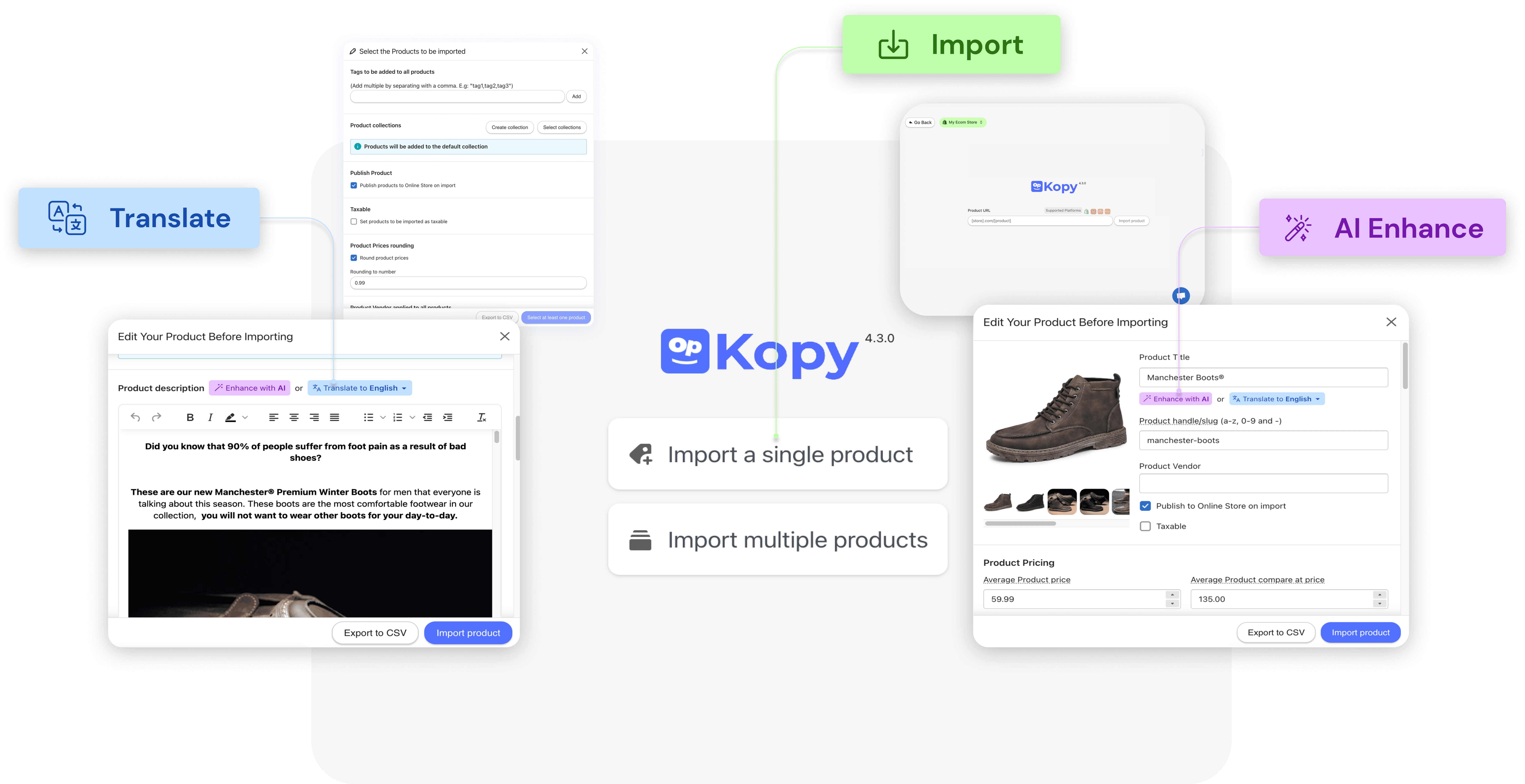 Kopy - Copy products for Shopify Stores